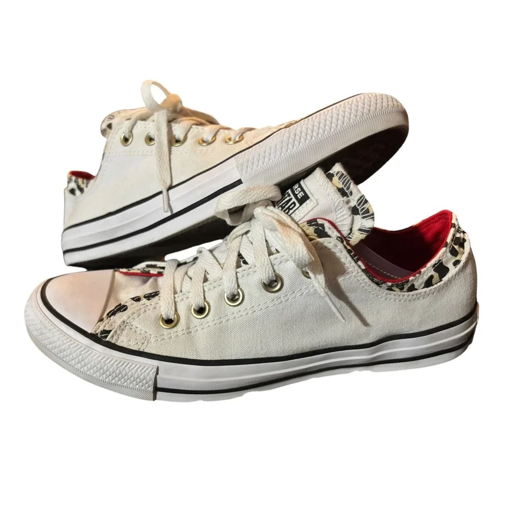 Converse | Shoes | Converse Chuck Taylor All Star Double Tongue Leopard ...